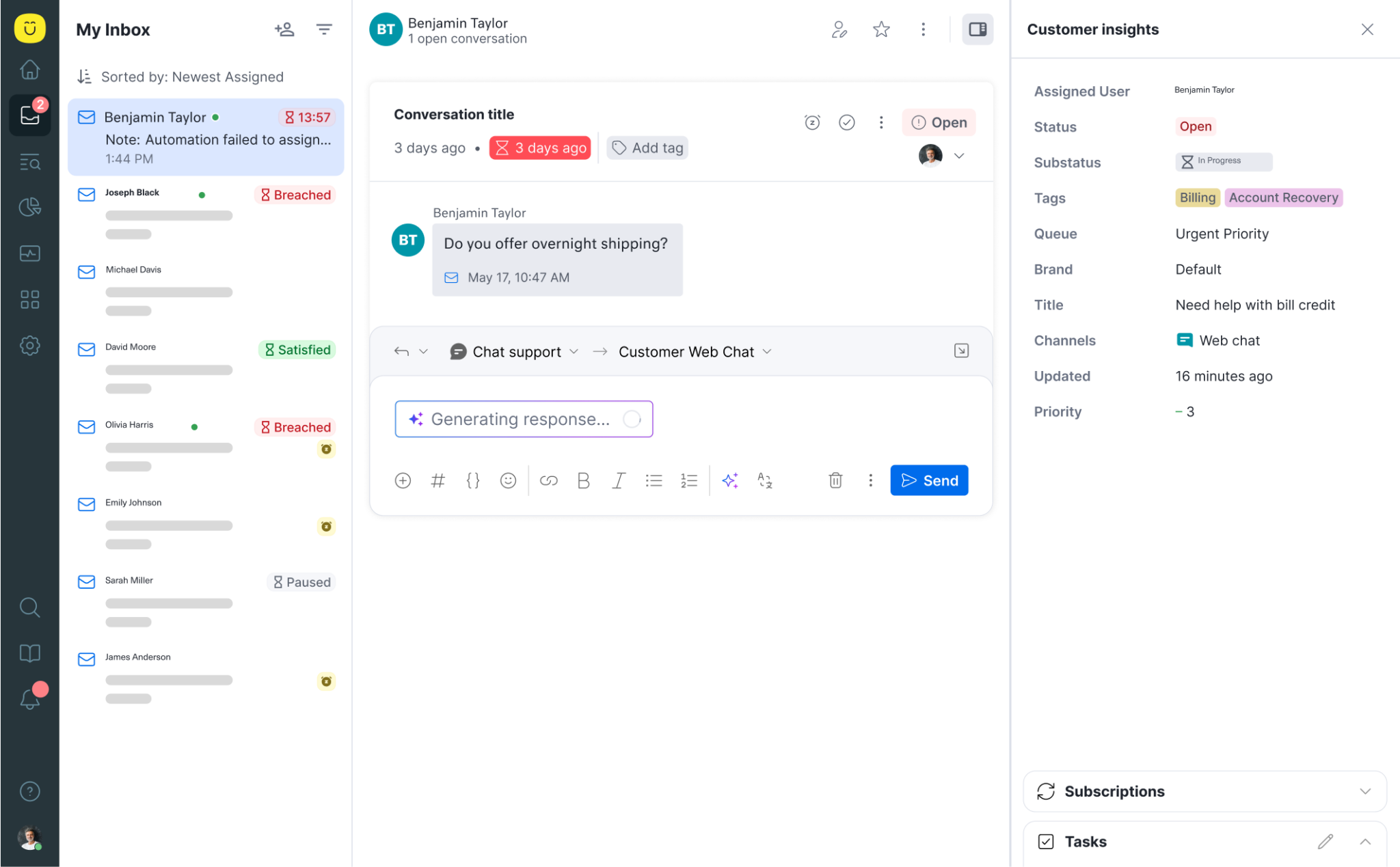 Kustomer Product Tour